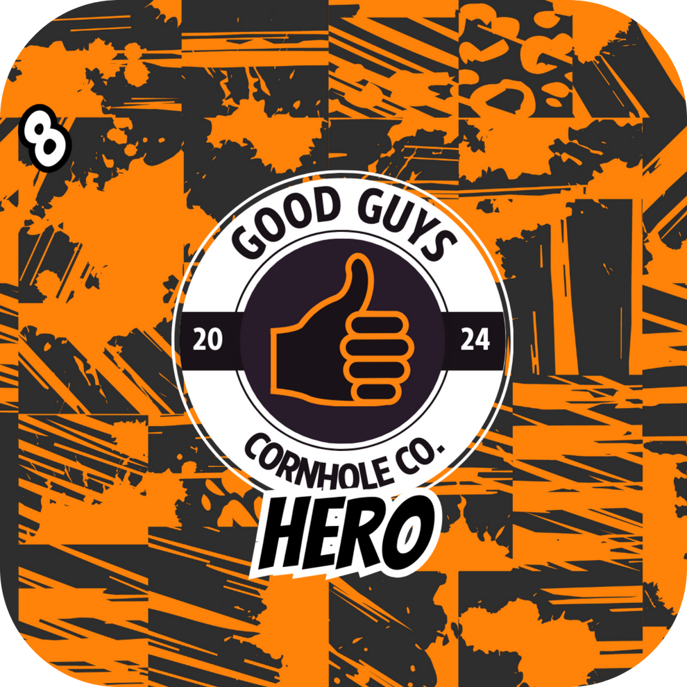 Hero (6/8) - Orange – Good Guys Cornhole Co.